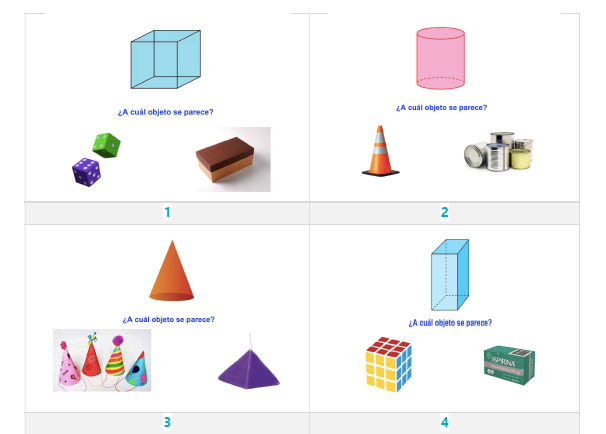 Actividad de aprendizaje | Figuras 3D - Cuerpos geométricos | NT2 ...